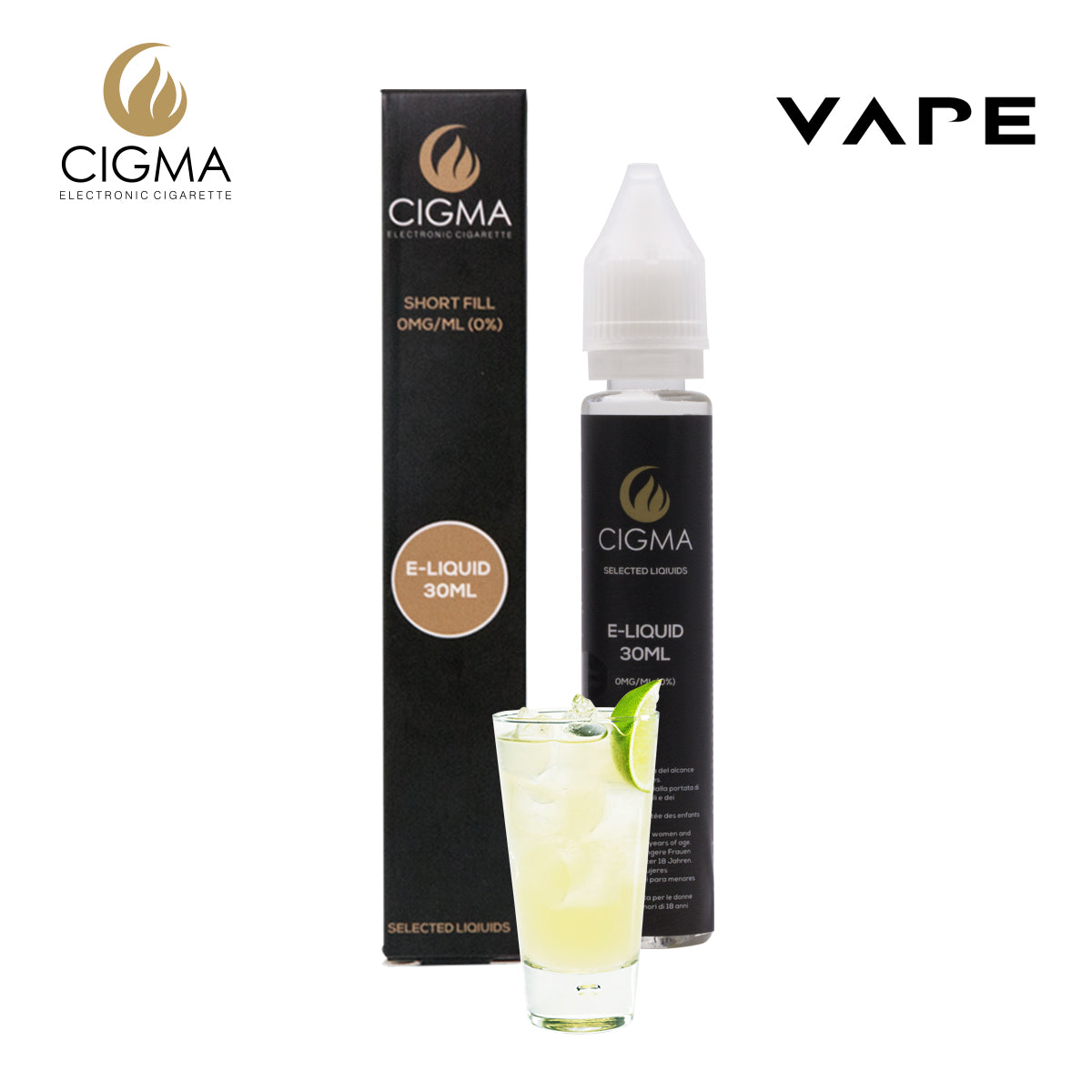 E-Liquid For Cigarettes|Lemon Soda | 0mg | Nicotine-Free | Cigma ...