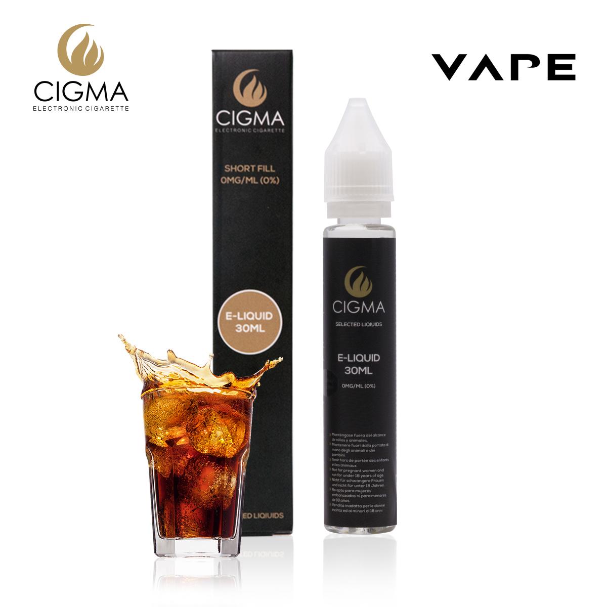 Shortfill for E-Cigarette | Vape Juice | Cola 30ml | Cigma — CIGEE.COM