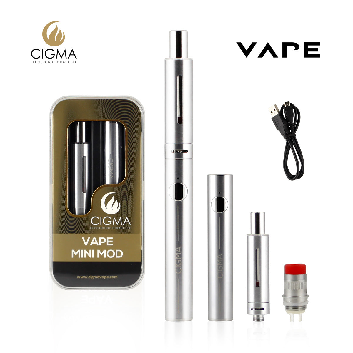 Worlds Slimmest Smallest MiniBox Mod | E Cigarette Starter Kit | Cigma ...
